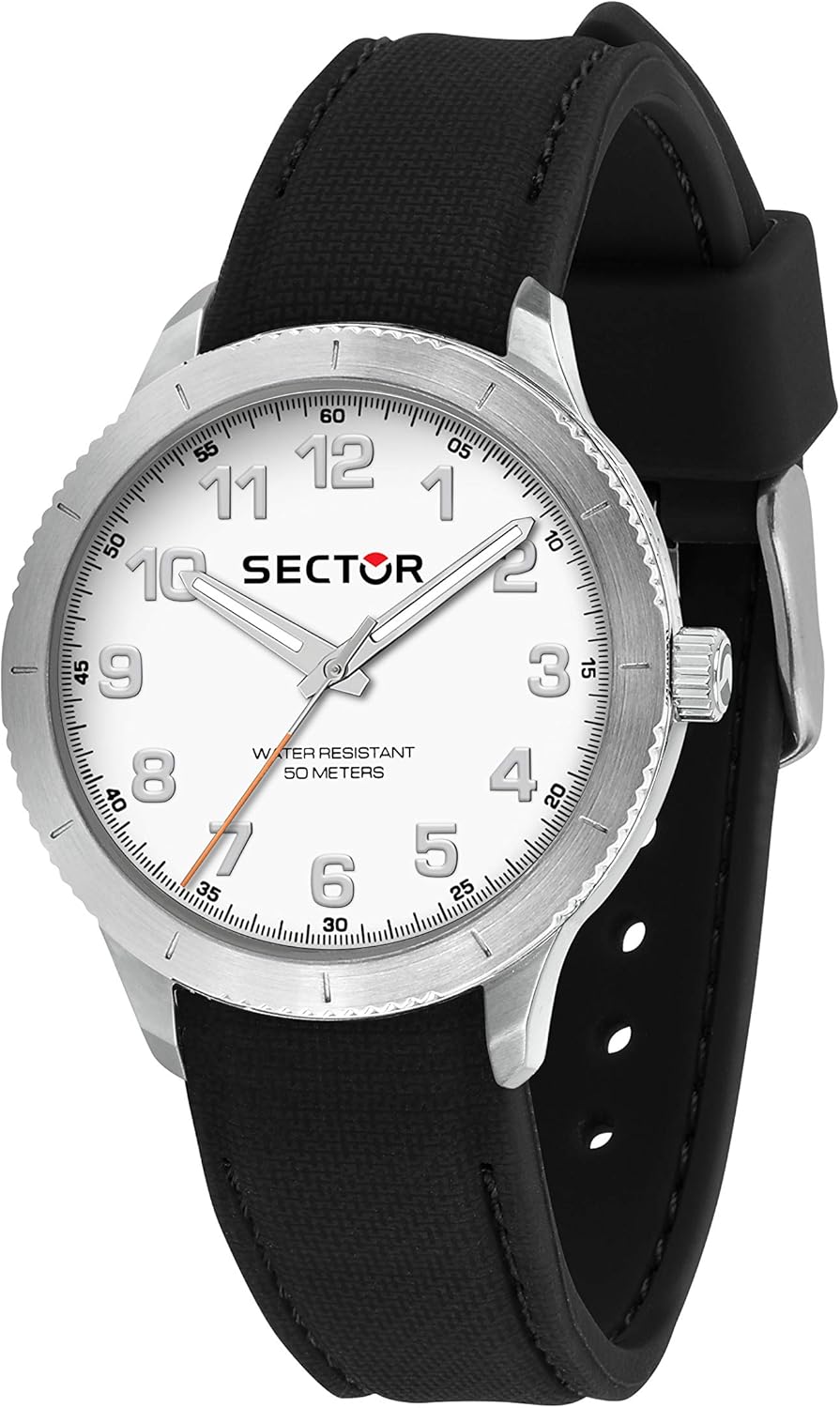 SECTOR NO Limits Unisex Adult Analogue Quartz Watch with Silicone Strap ...