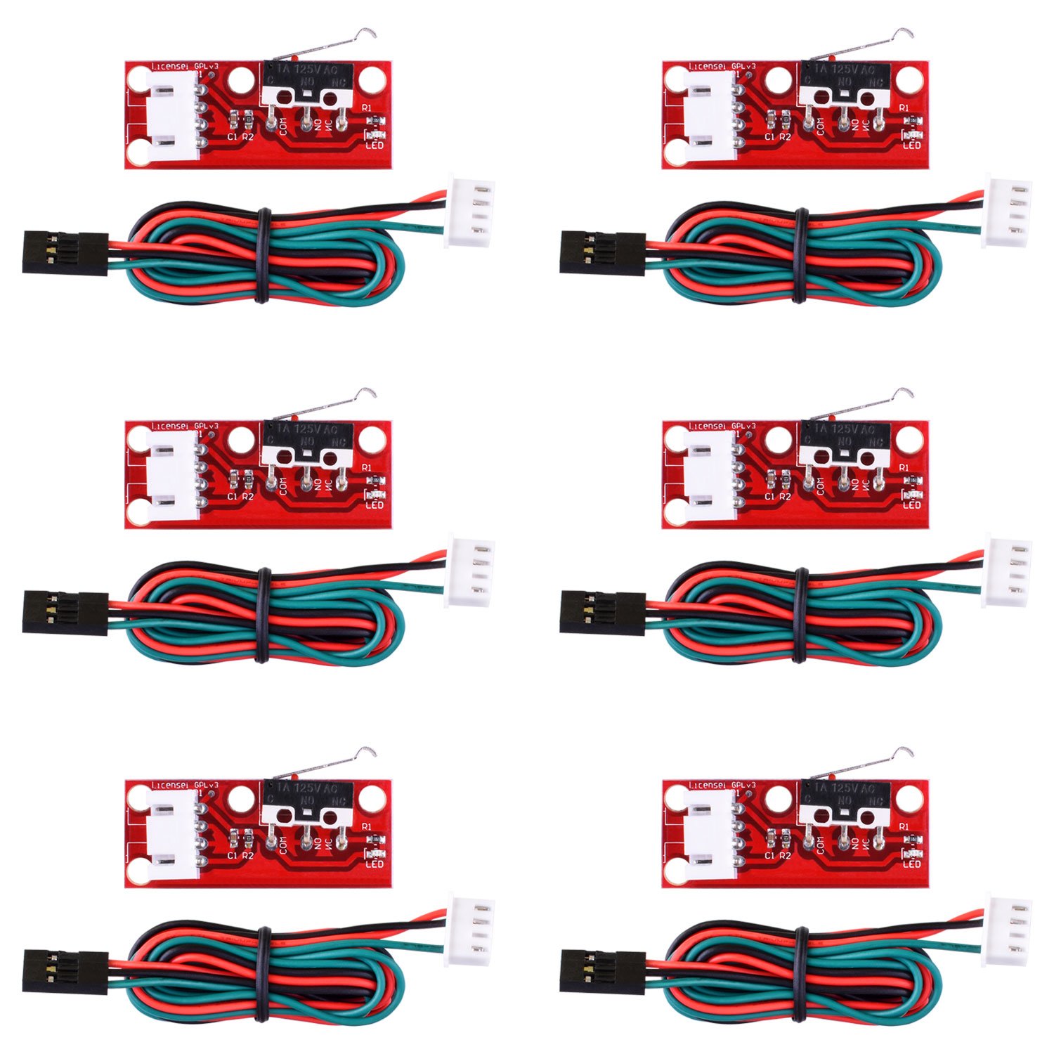 Buy Kuman Mechanical Endstop Limit Switch with Cable For 3D Printer ...