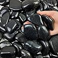 Amazon.com : FANTIAN 40lbs Black River Rocks - 2-3 inch Pebbles for ...