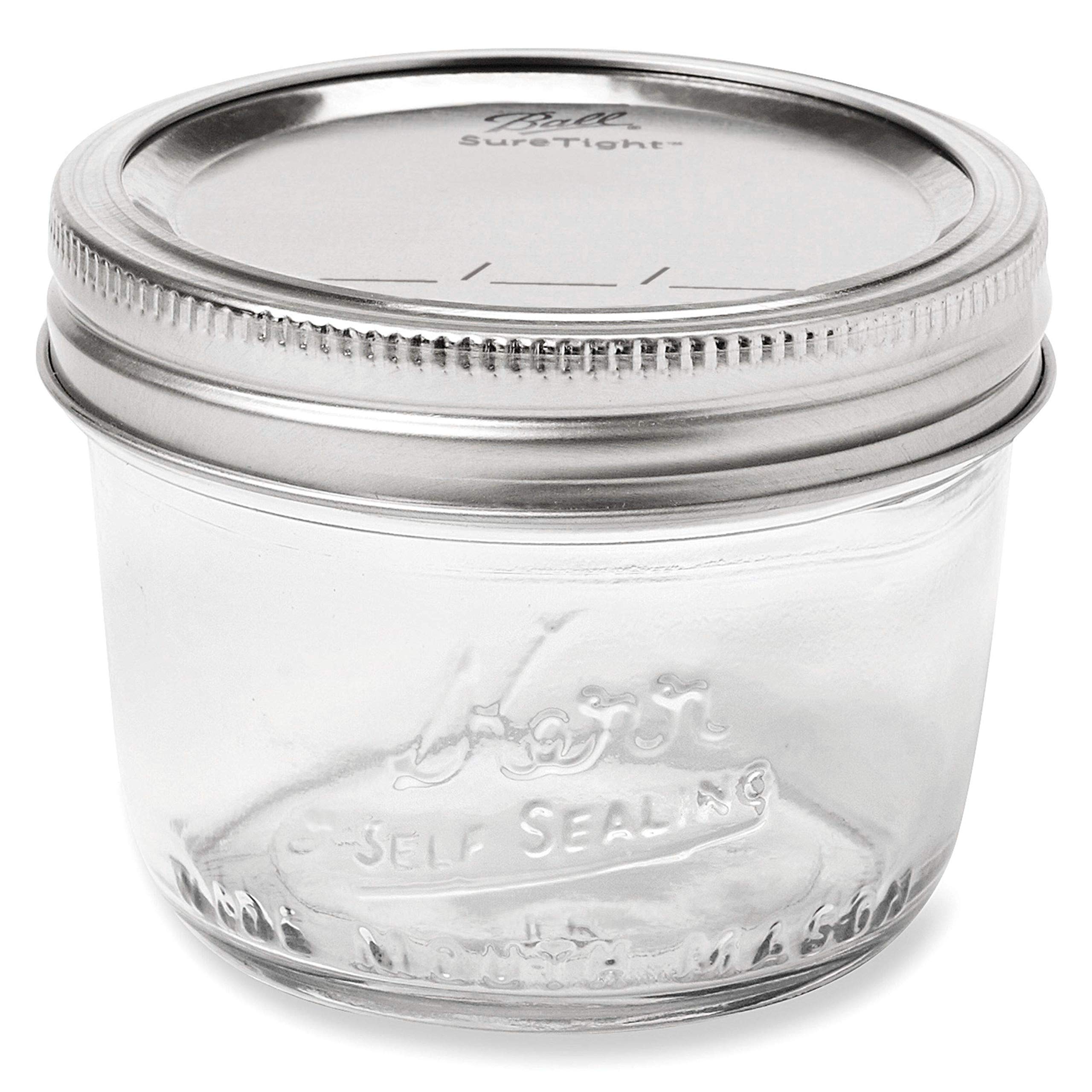 Mua Kerr Wide Mouth Half-Pint Glass Mason Jars 8-Ounces with Lids and ...