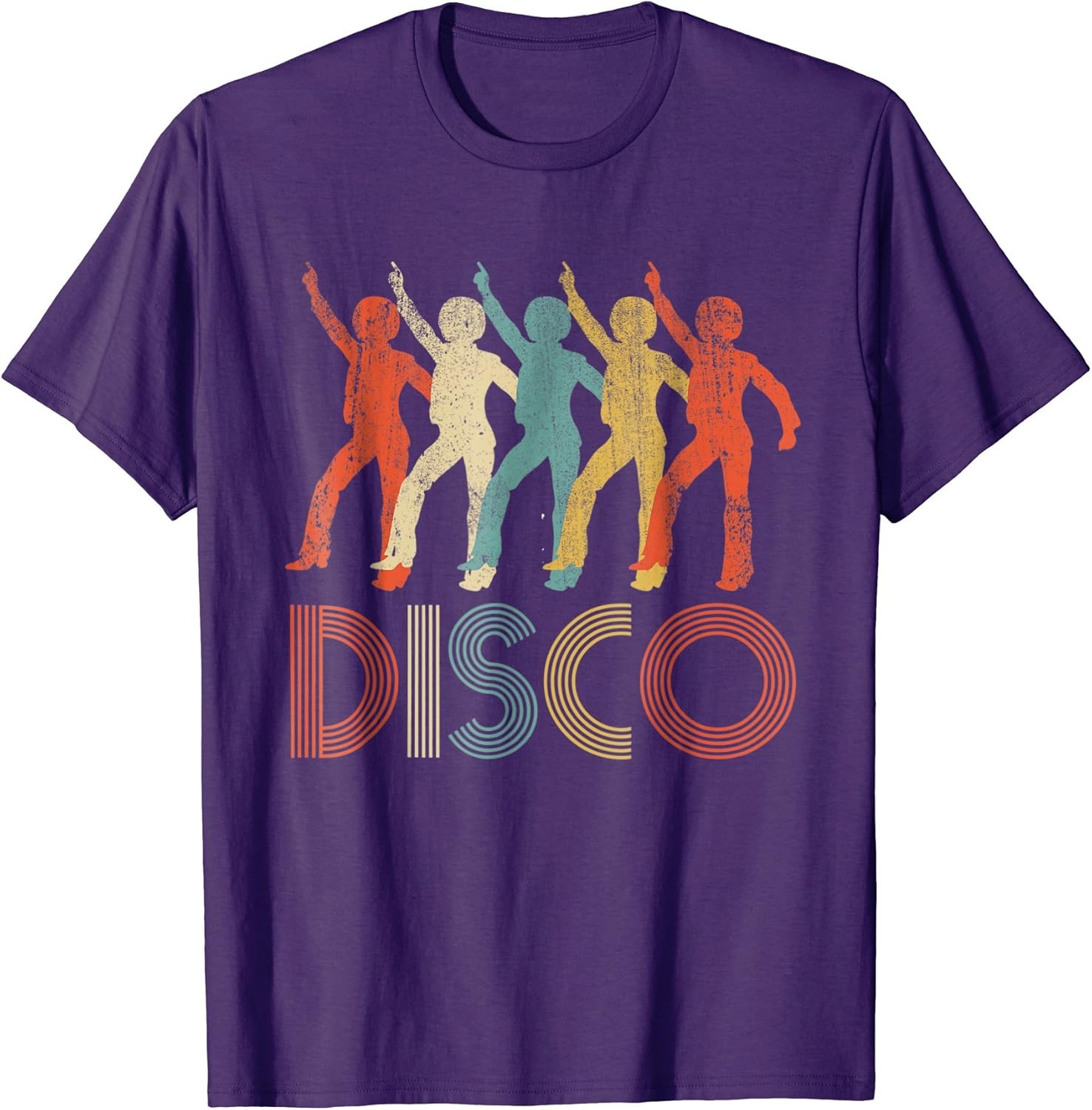 Amazon.com: Disco Vintage T-Shirt Retro Disco Groovy Disco 70s Music ...