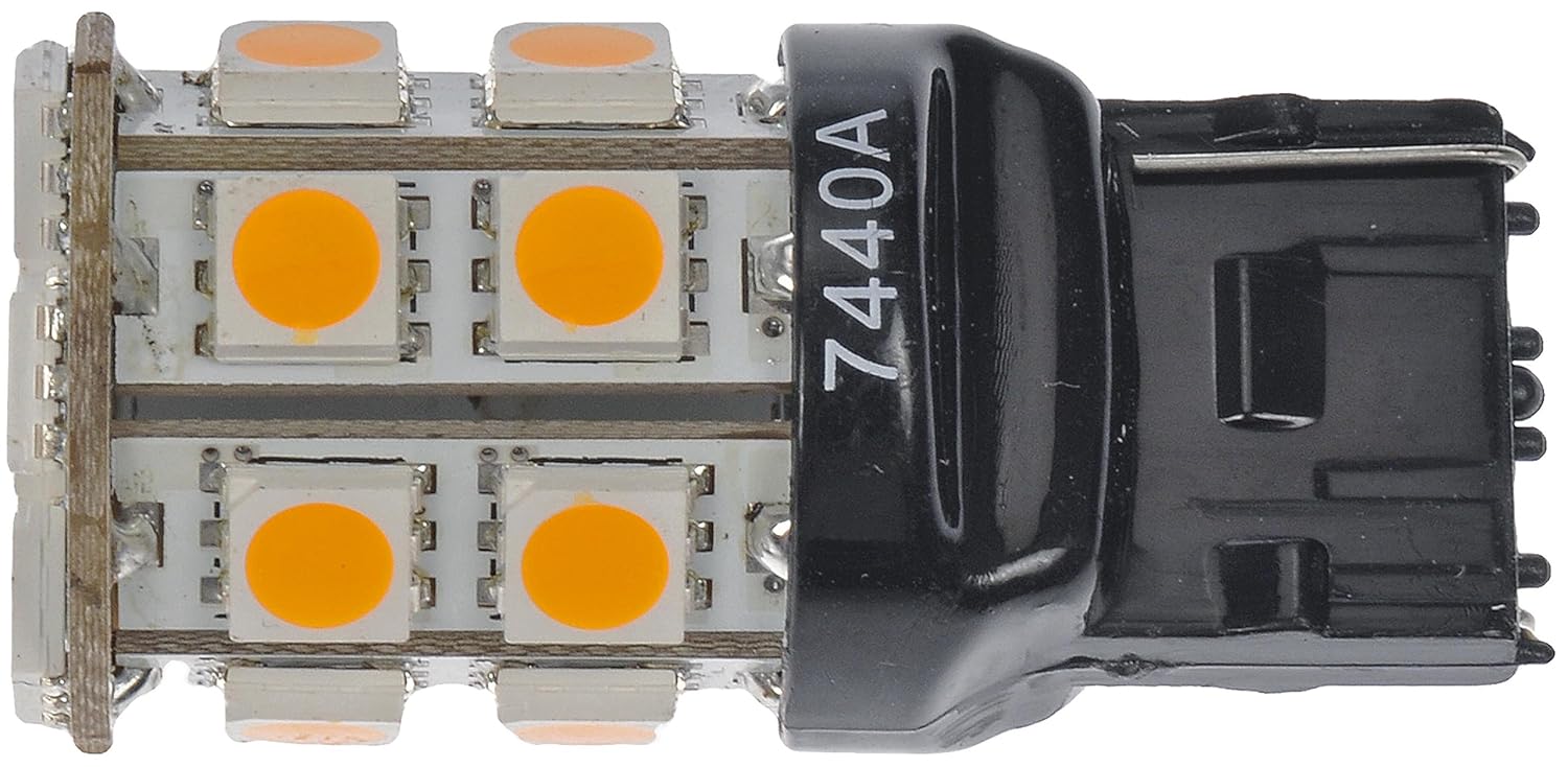 7440 Amber 5050SMD 20LED Bulb, Pack of 2 Dorman Conduct-Tite 7440A-SMD ...