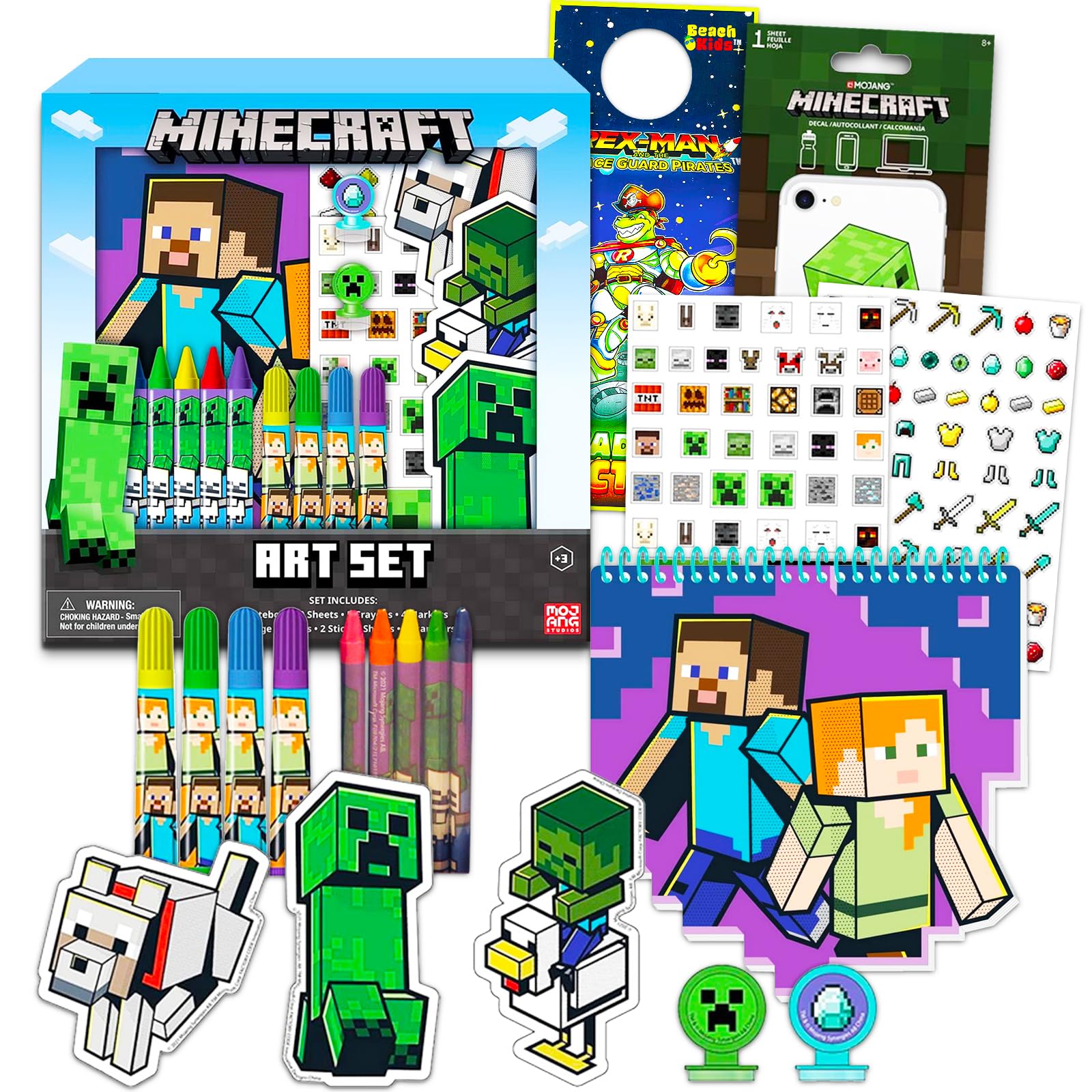 Mua Minecraft Sketchbook Set for Kids, Toddlers ~ 3 Pc Bundle with ...