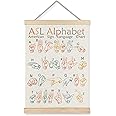 Amazon.com: URLLUAE Asl Alphabet Poster Hanger Frame,Alphabet Posters ...