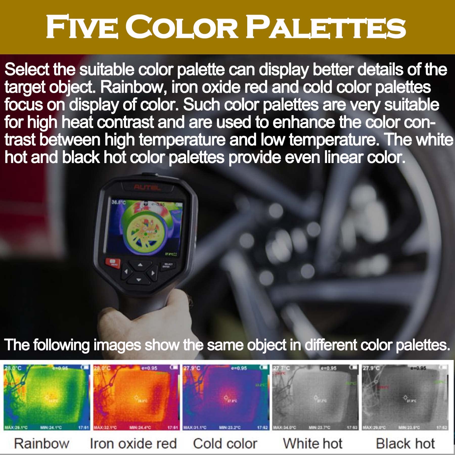 Mua Autel MaxiIRT IR100 Thermal Imaging Camera Dual Camera High ...