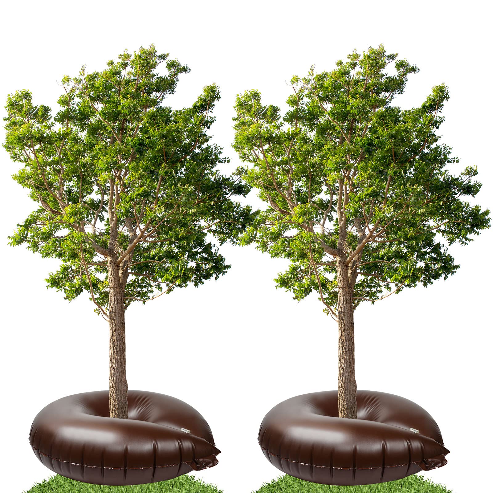 Roshtia 2 Pack 15 Gallon Tree Watering Ring Bag Slow Release Reusable ...