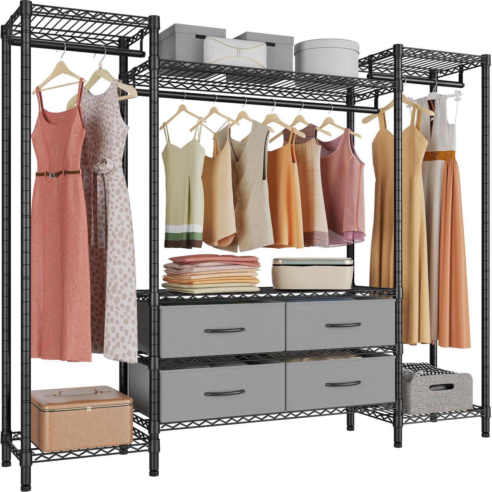 VIPEK V20 Wire Garment Rack Heavy Duty Clothes Rack, Metal Clothing ...