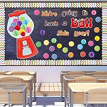 Back To School Bulletin Board Gilprop 100 Pcs Back To School Gumball ...