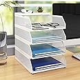 Amazon.com: Natwind 4-Tier Stackable Paper Tray, Metal Mesh Desktop ...