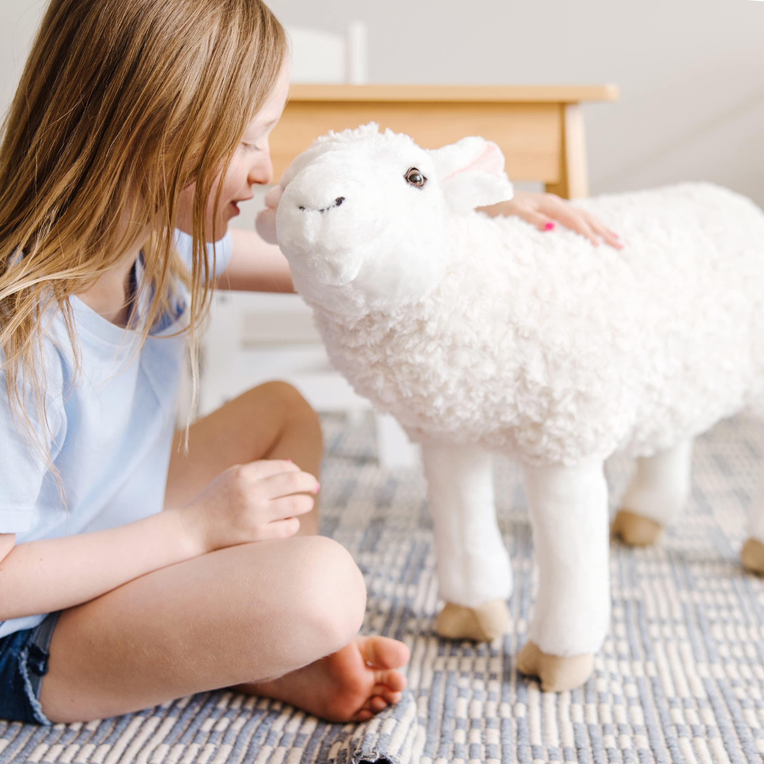 Mua Giant Lifelike Sheep Plush - 2 Feet Tall Stuffed Animal Toy for ...