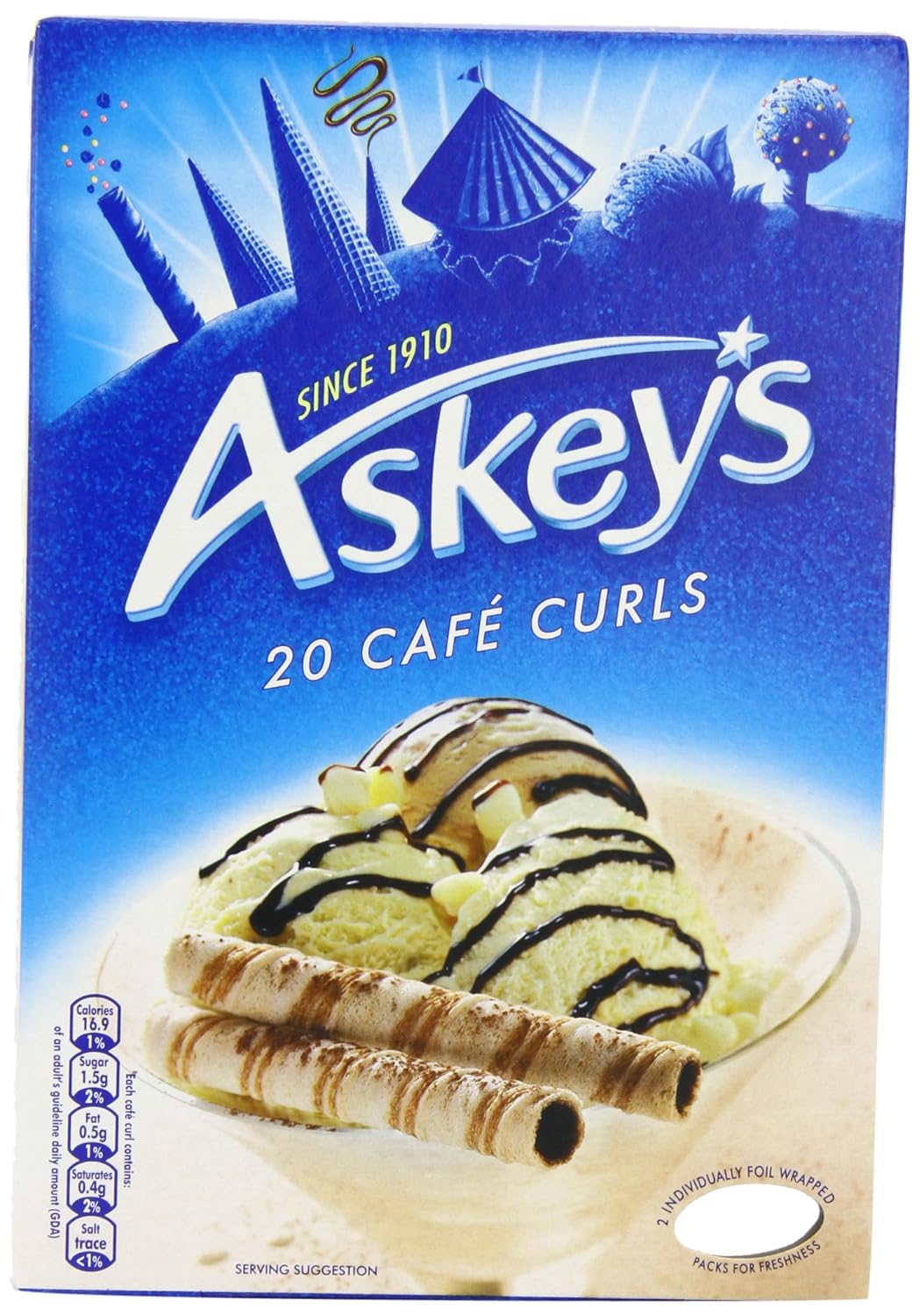 Askeys Curls Cafe 20 Wafers (Pack of 5): Amazon.co.uk: Grocery