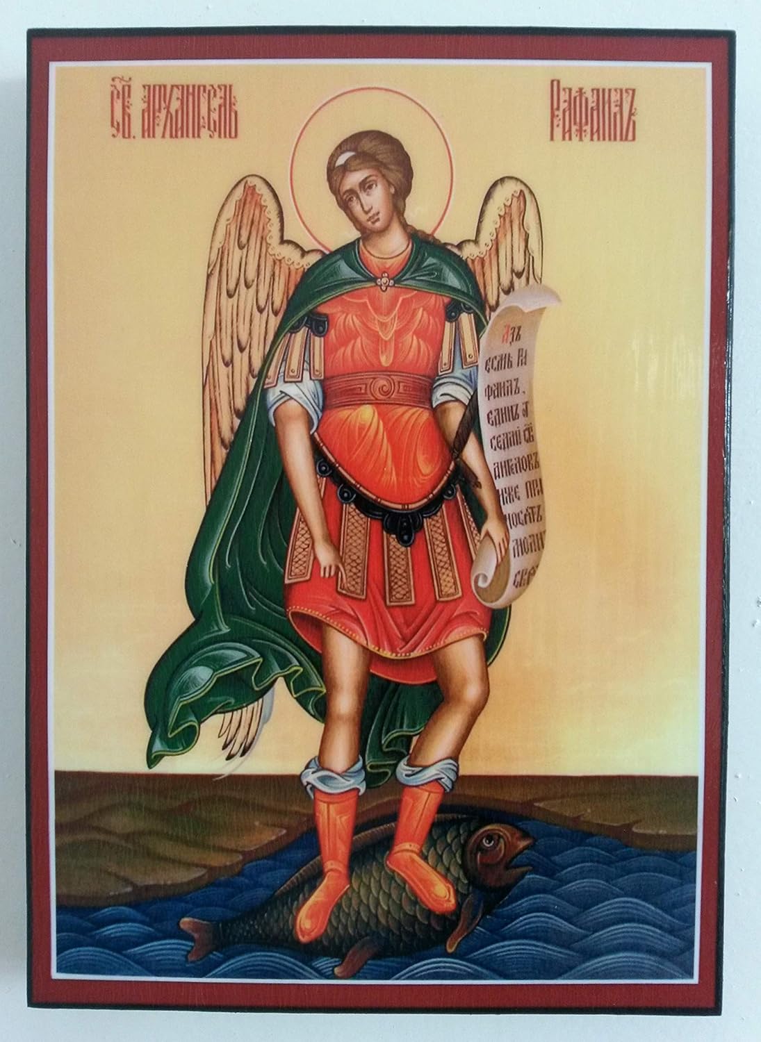 Artastate Icône de Saint Raphaël Archange en Bois, Iconographie ...