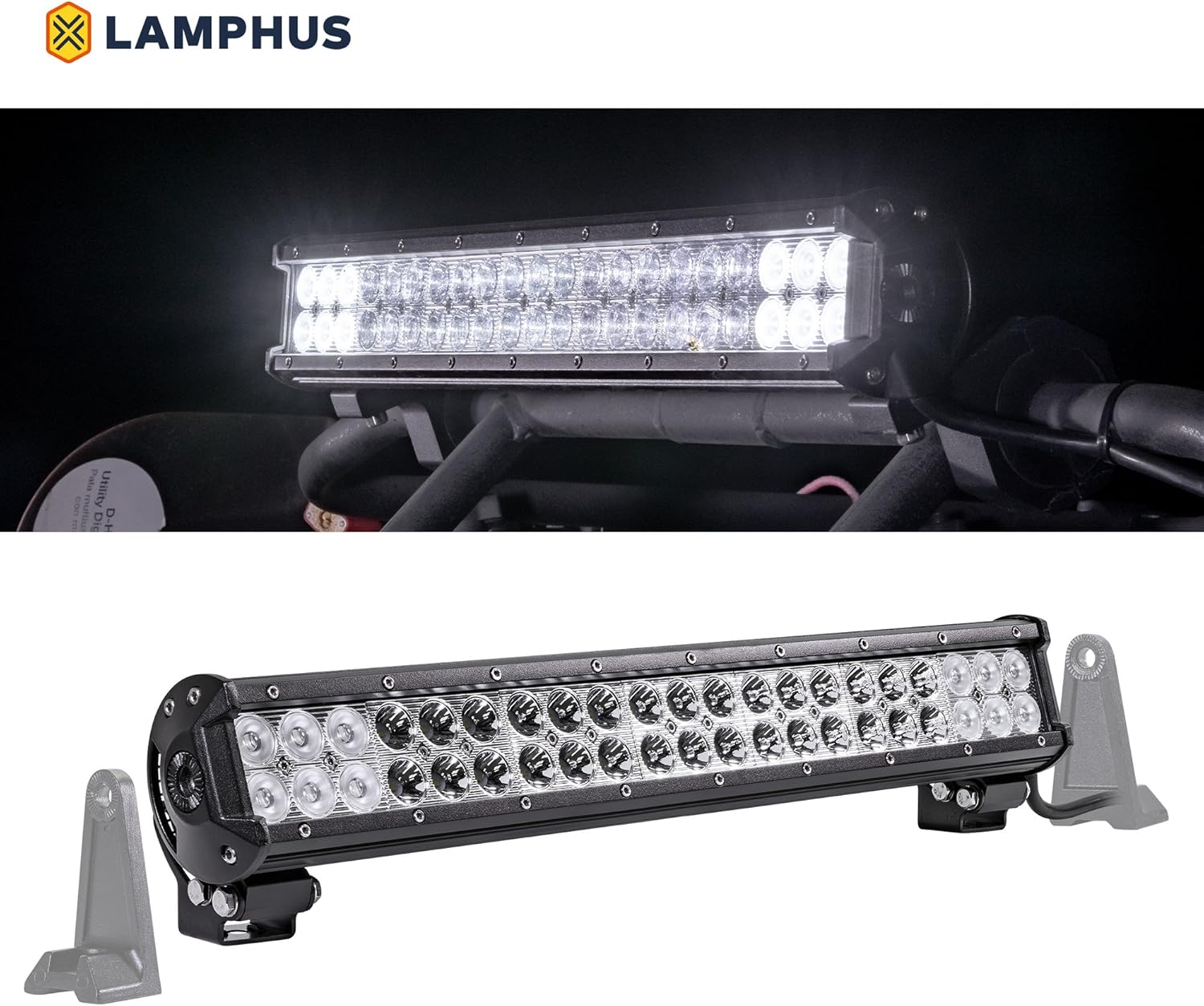 Amazon.com: LAMPHUS CRUIZER 20" 126W LED Flood/Spot Combo [30/60 Degree ...