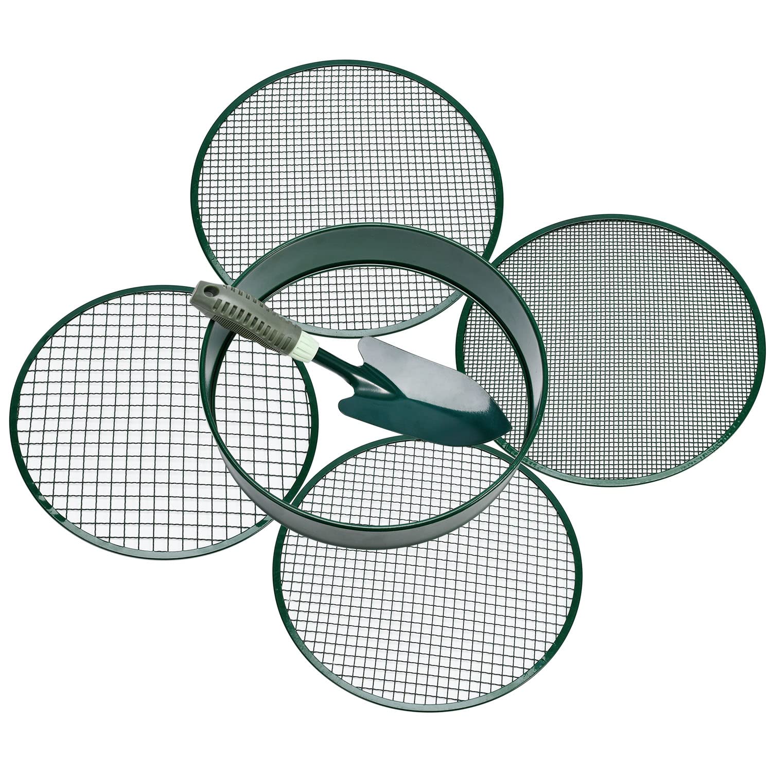 Garden Sieve, Soil Sieve with Interchangeable Mesh Sizes 3,6,9,12mm ...