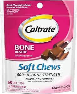 Amazon.com: Caltrate Soft Chews 600 Plus D3 Calcium Vitamin D ...