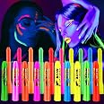 Amazon.com: 10 Colors Glow in The Black Light Face Paint Crayons Kit ...