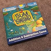 Learning Resources Sum Swamp Game, Homeschool, Addition/Subtraction, Early Math Skills, 8 Pieces ...