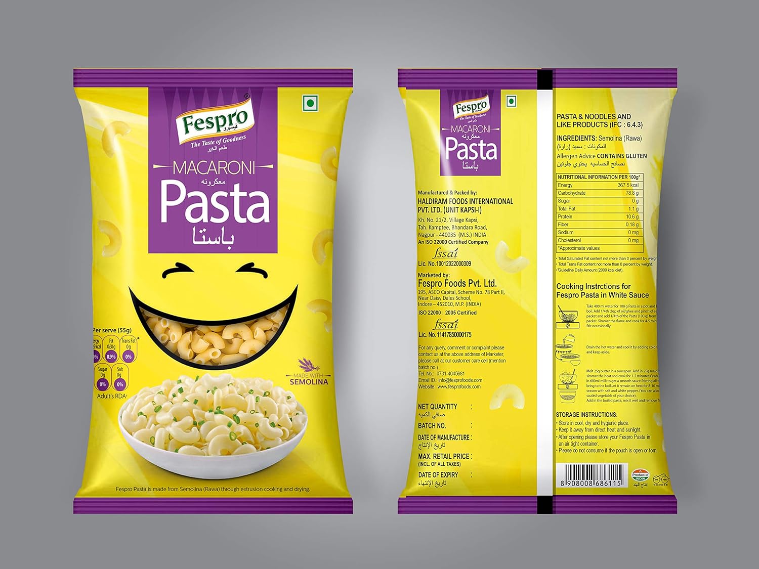 Fespro Pasta Macaroni Combo: Amazon.in: Grocery & Gourmet Foods