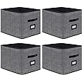 Amazon.com - Onlyeasy Extra Large Foldable Cloth Storage Cubes 4 Pack ...