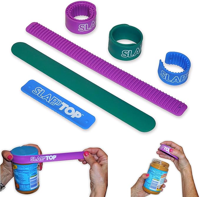 Amazon.com: SlapTop Rubber Jar and Bottle Lid Grippers for Weak and ...