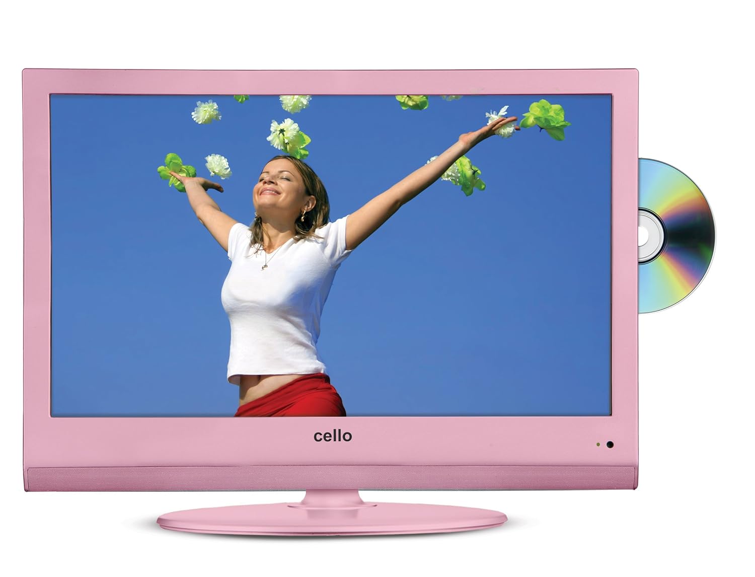 Pink Cello 15" LCD TV Built in DVD Freeview HD Ready: Amazon.co.uk ...
