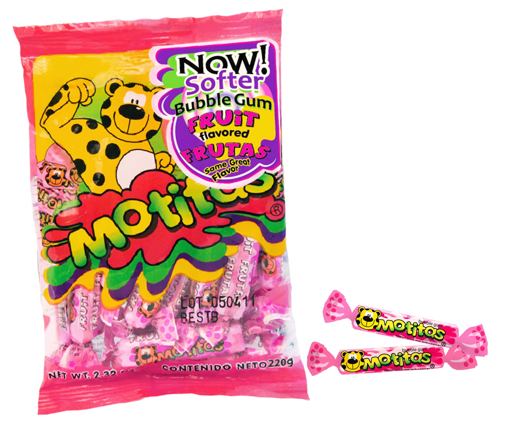 Amazon.com : Motitas Bubble Gum Banana Flavored Mexican Candy 50 pc ...