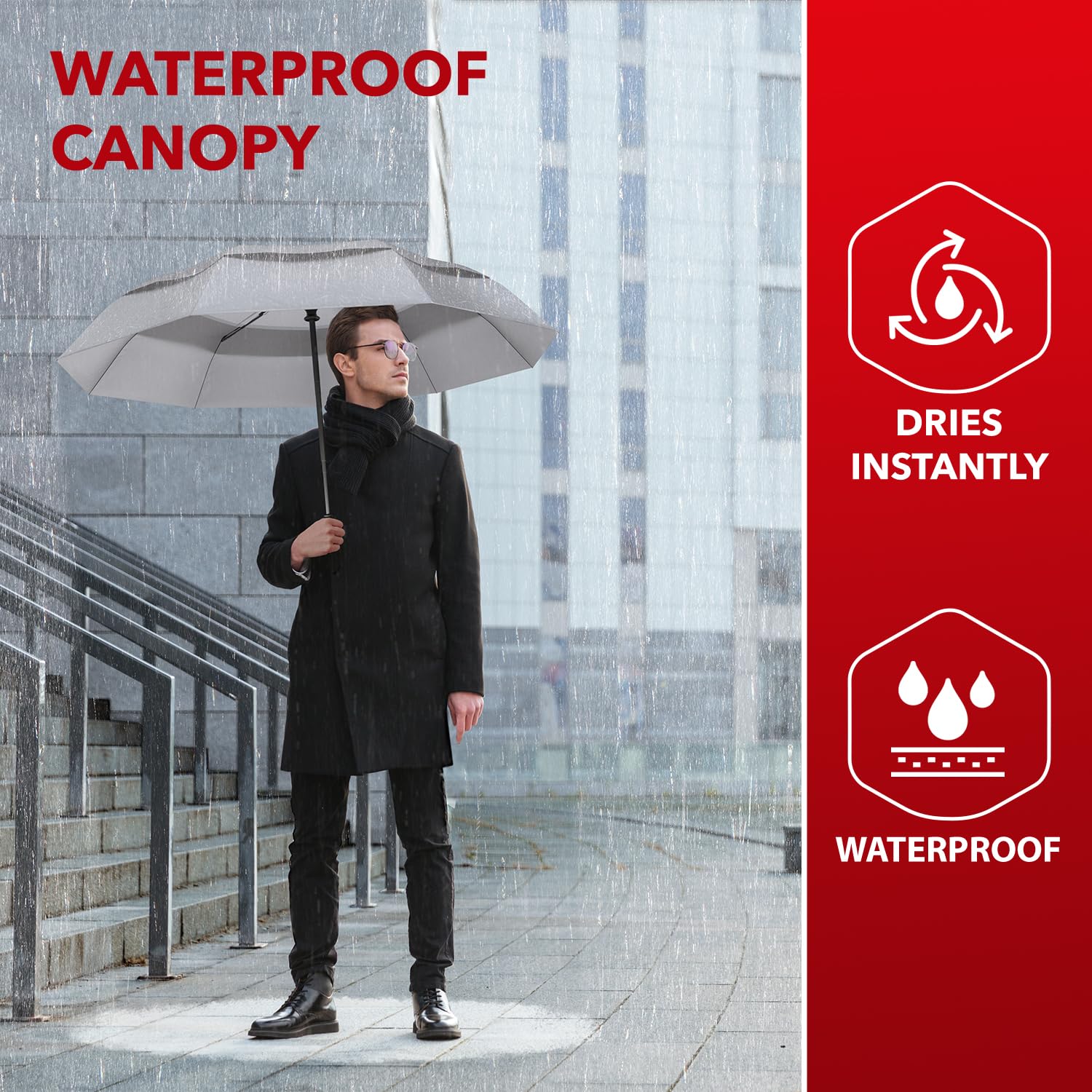 Mua Repel Umbrella Windproof Travel Umbrellas for Rain - Easy Auto Open ...