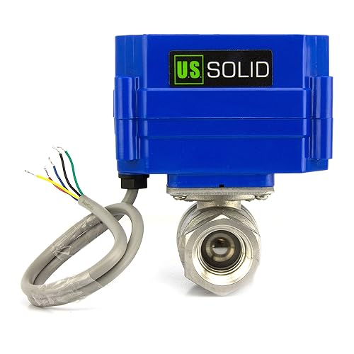 U.S. Solid 1/2" Motorized Ball Valve, Stainless Steel Electrical Valve ...