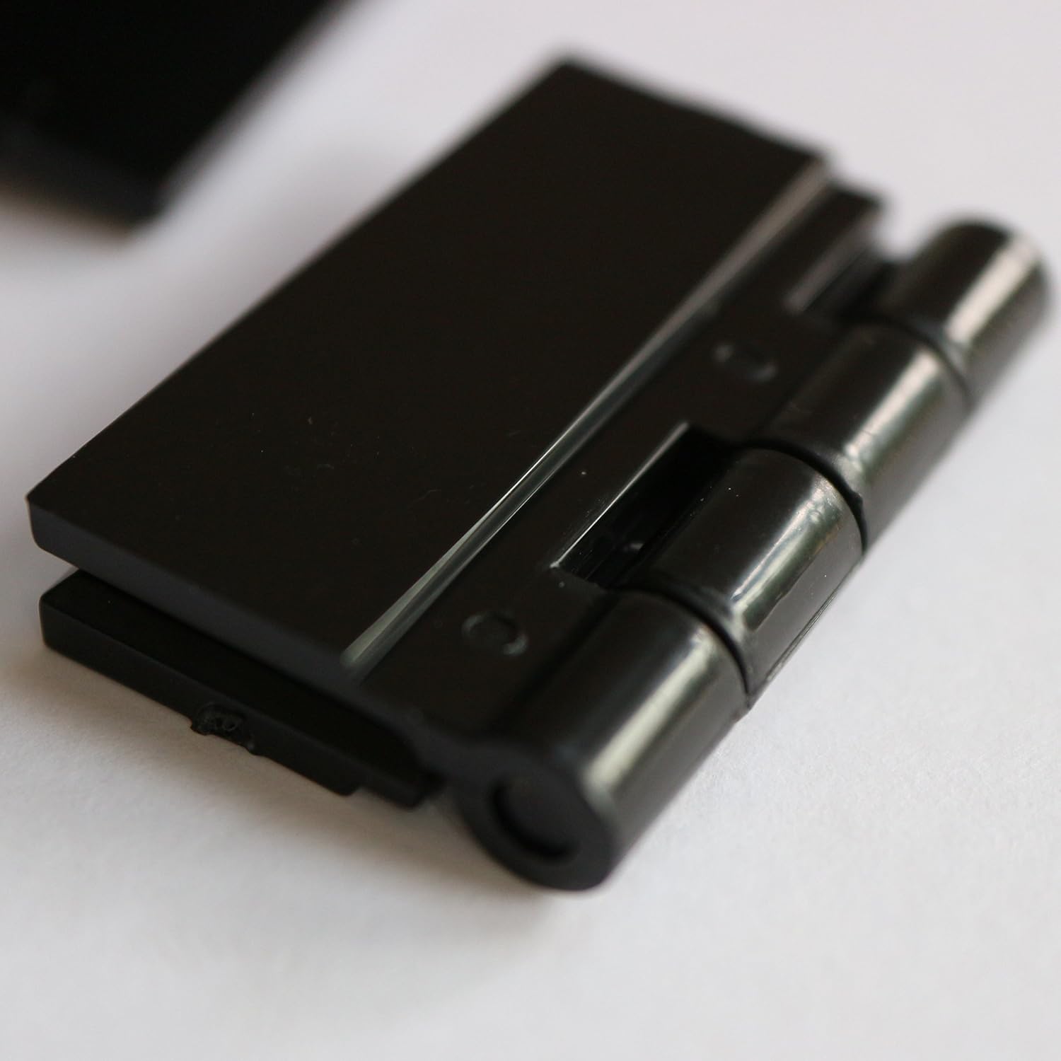 Pack of 5 x Black Acrylic Hinges 32mm x 38mm Black Hinges, Continuous ...