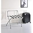 Kings Brand Furniture - Chrome / Black Metal Foldable High Back Luggage ...