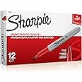 Sharpie 30002 Fine Point Permanent Markers, 12 Red Markers : Amazon.ca ...