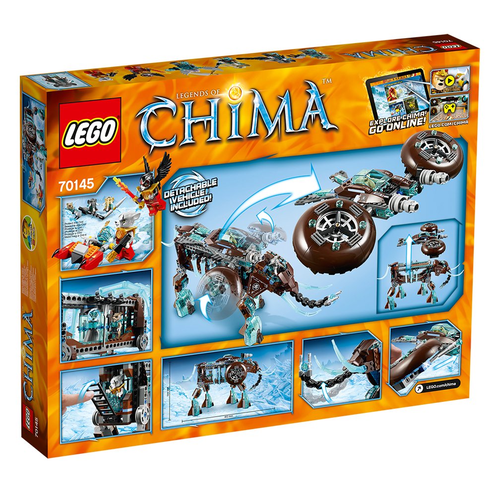 Super Saturday LEGO Legends Of Chima 70145 Maula s Ice Mammoth Stomper ...
