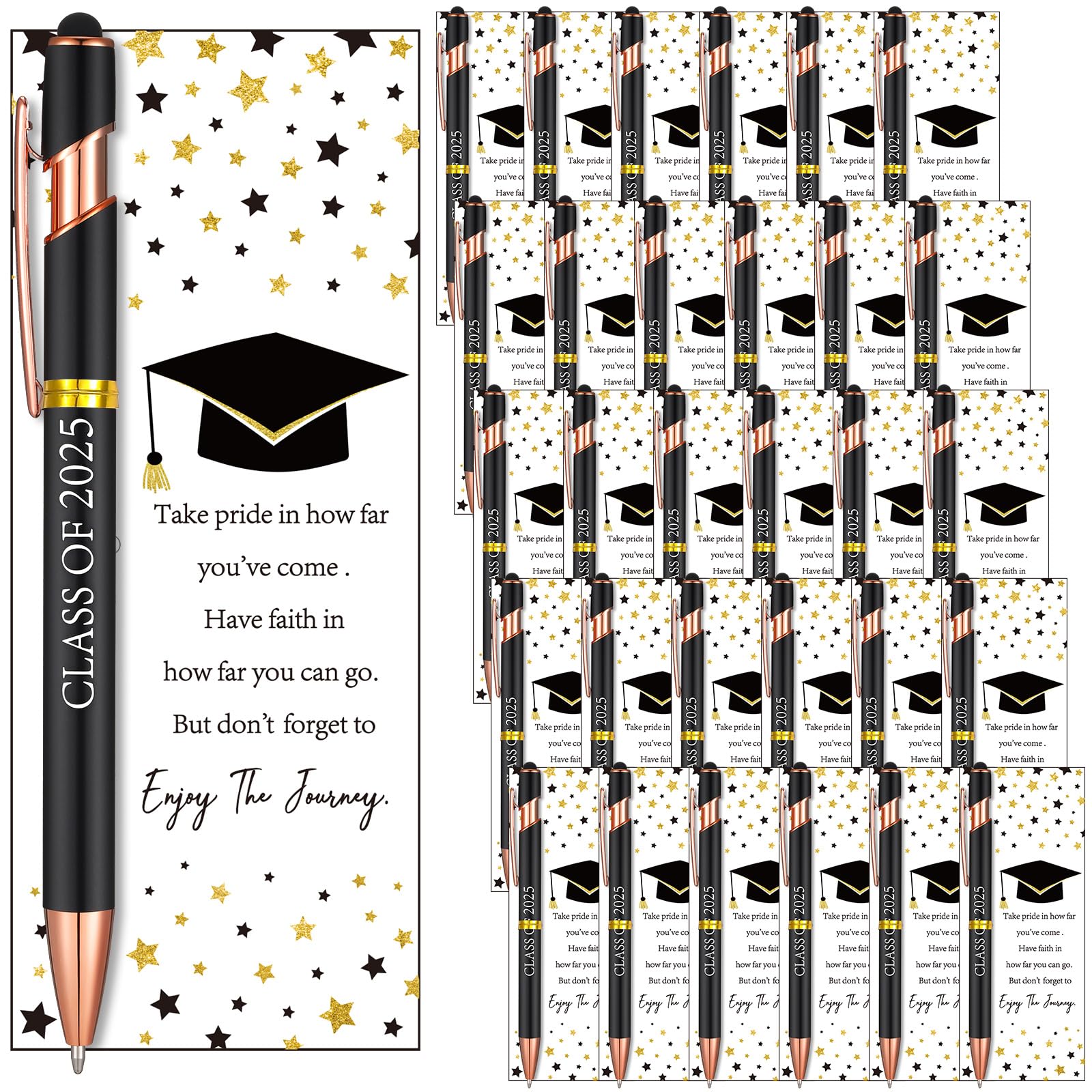 Supervitae 30 Set Graduation Ballpoint Pens Bulk Class of 2025 Pens ...