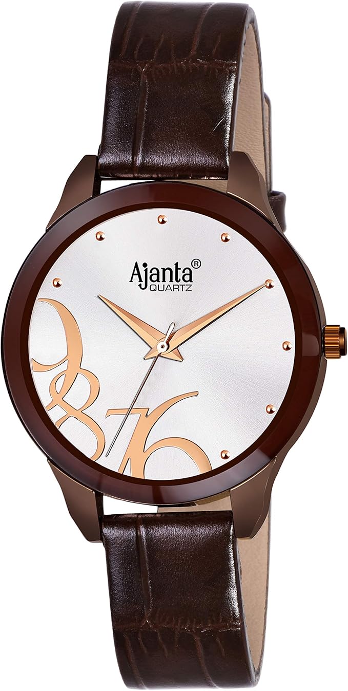 Buy Ajanta Quartz Ajanta' Anal Dogue Rosegold Case with ial Watches for ...