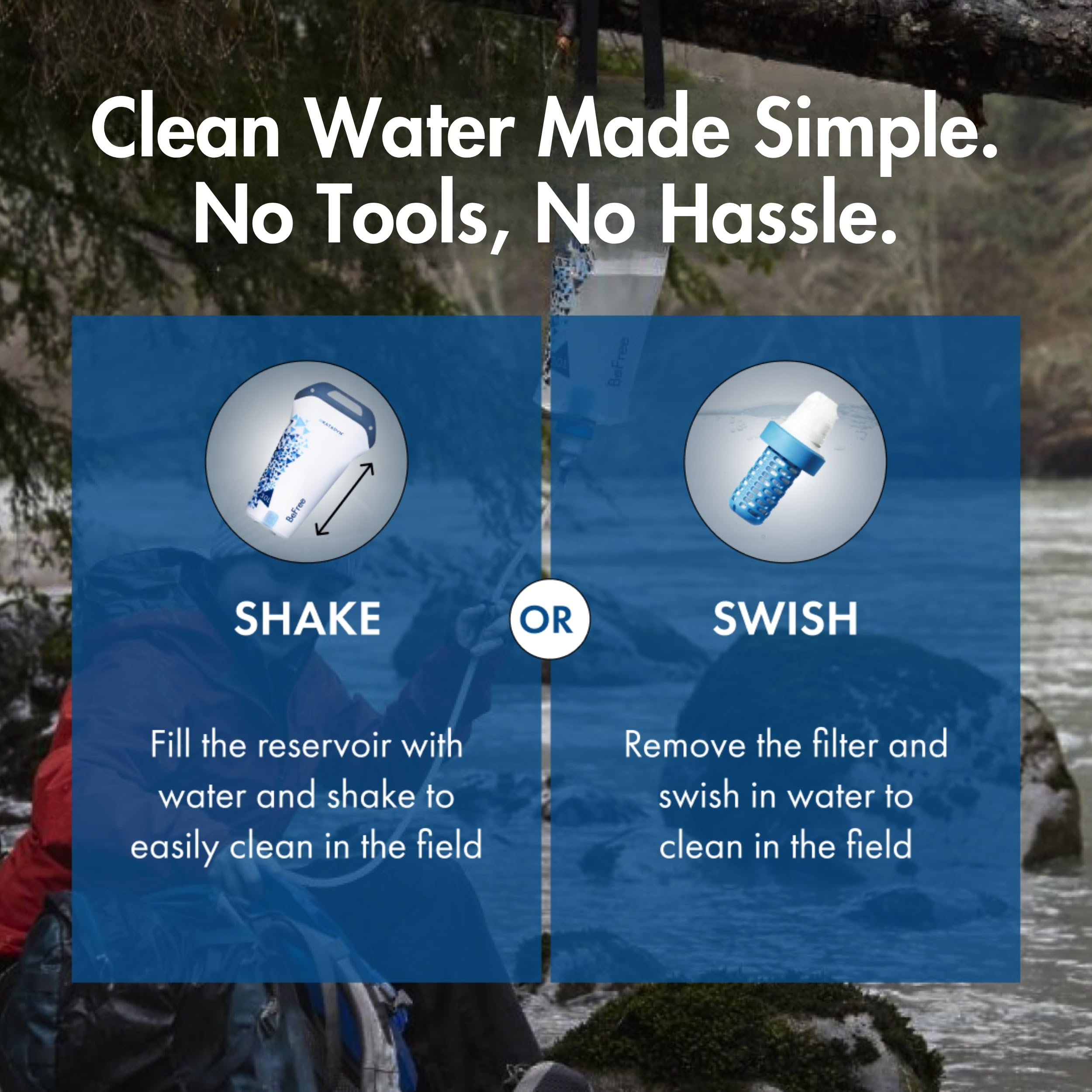 Mua Katadyn Gravity BeFree 3.0L Water Filter, Fast Flow, 0.1 Micron EZ ...