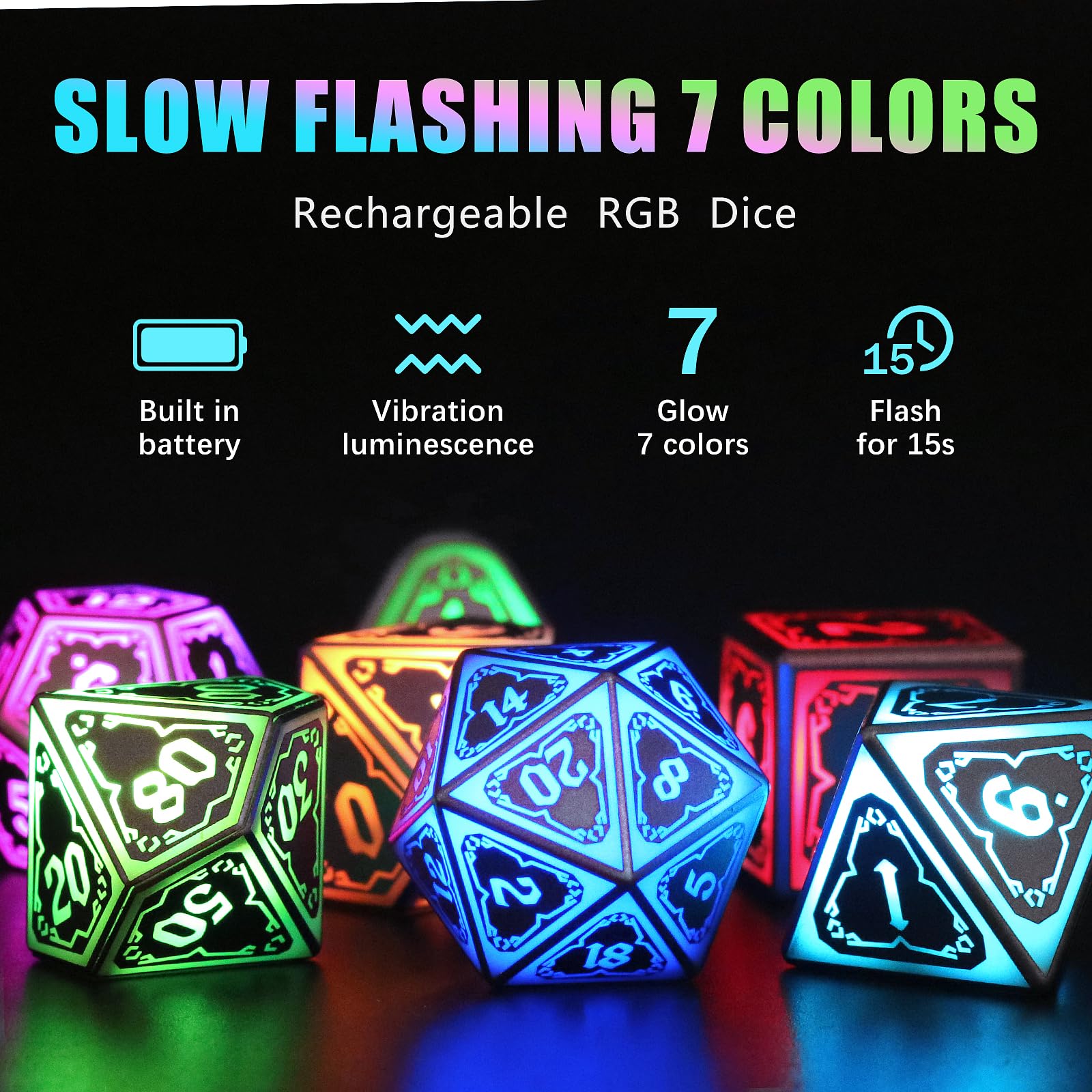 Mua Wireless Light Up Dice for Dungeons and Dragons,Cool LED DND Dice ...