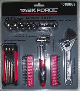 Task Force Task Force 40pc Mechanic Tool Set - Hand Tool Sets - Amazon.com
