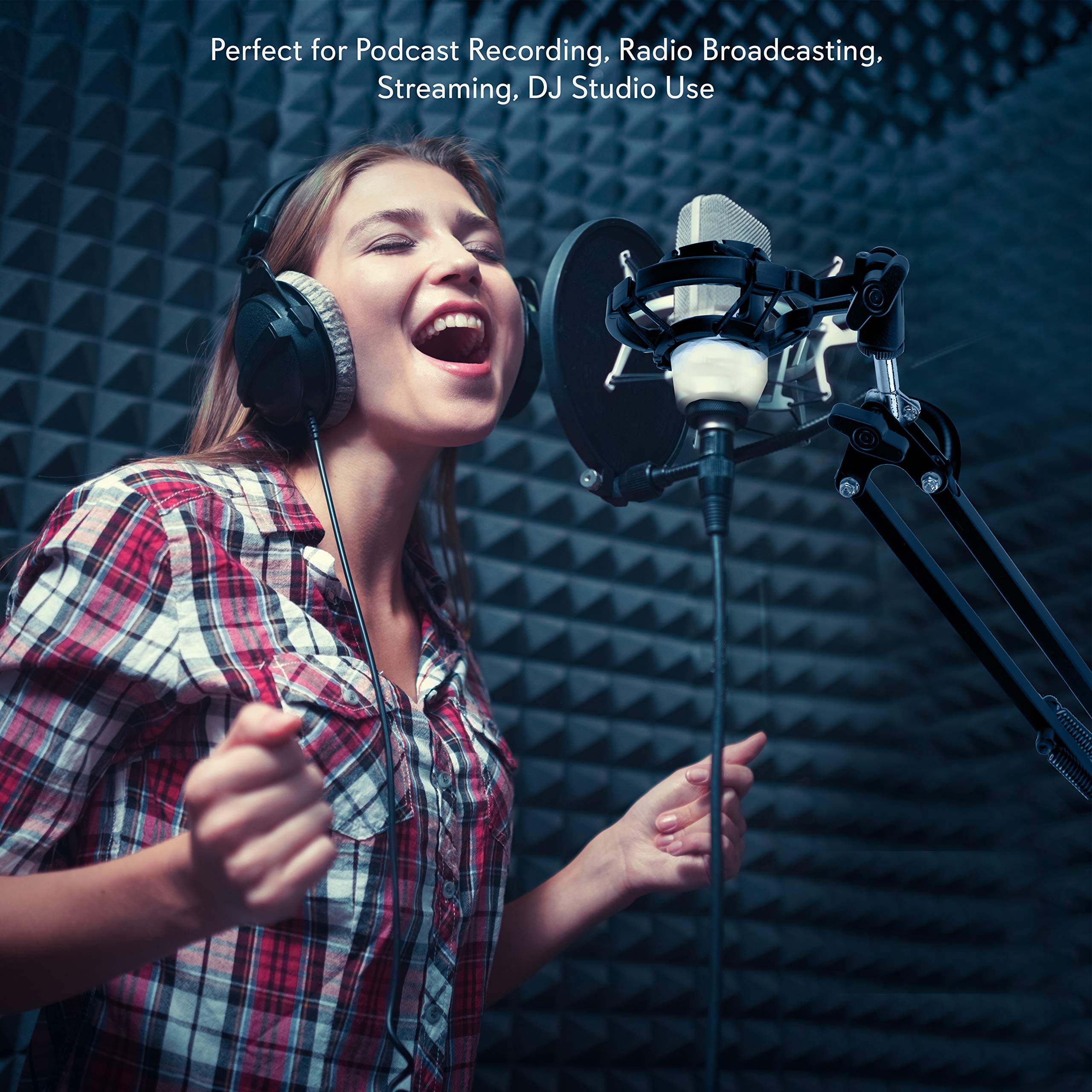 Mua Pyle Suspension Microphone Boom Stand, Simple Clamp-Style ...