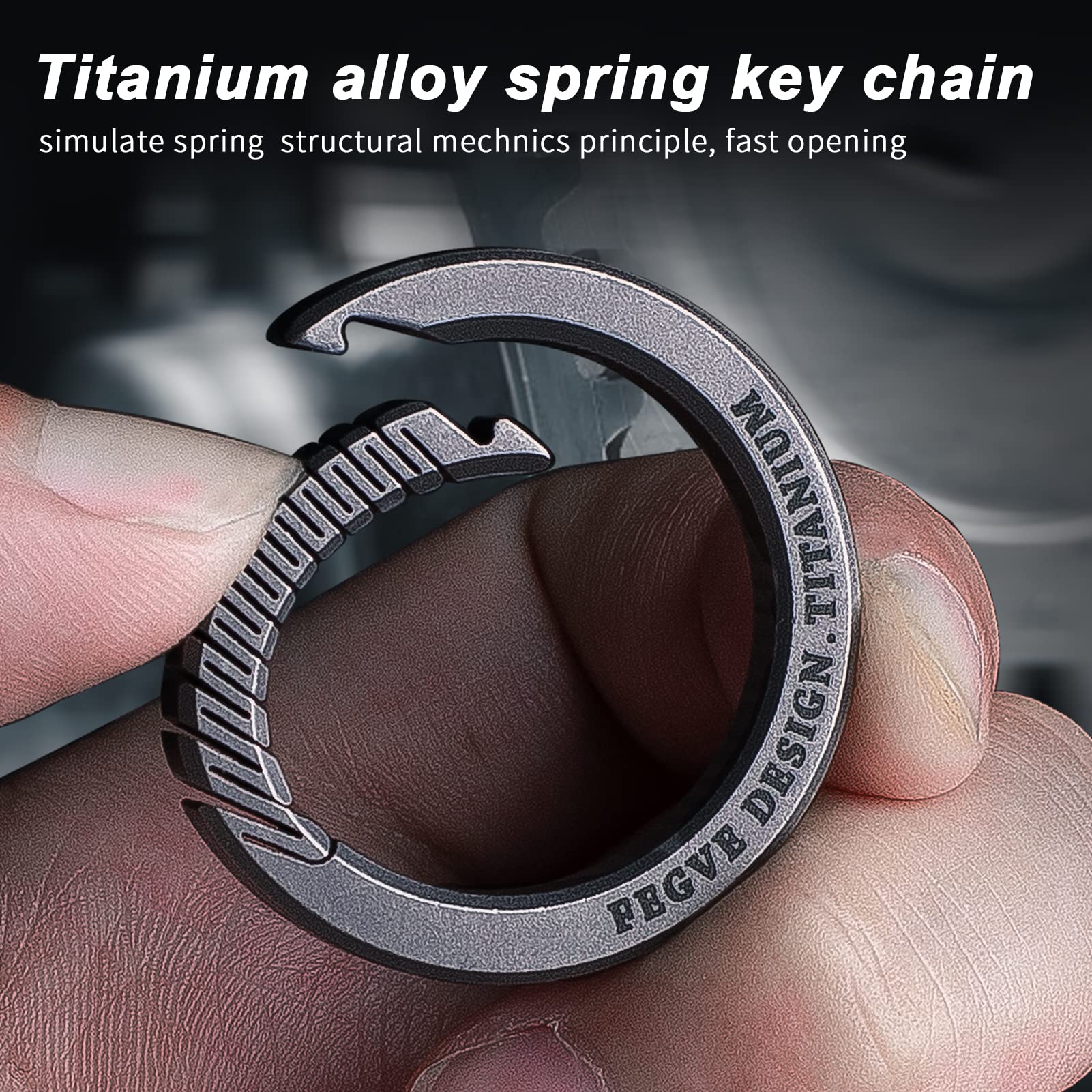 Mua FEGVE Titanium Key Chain Rings for Home Car Keys Organization trên ...