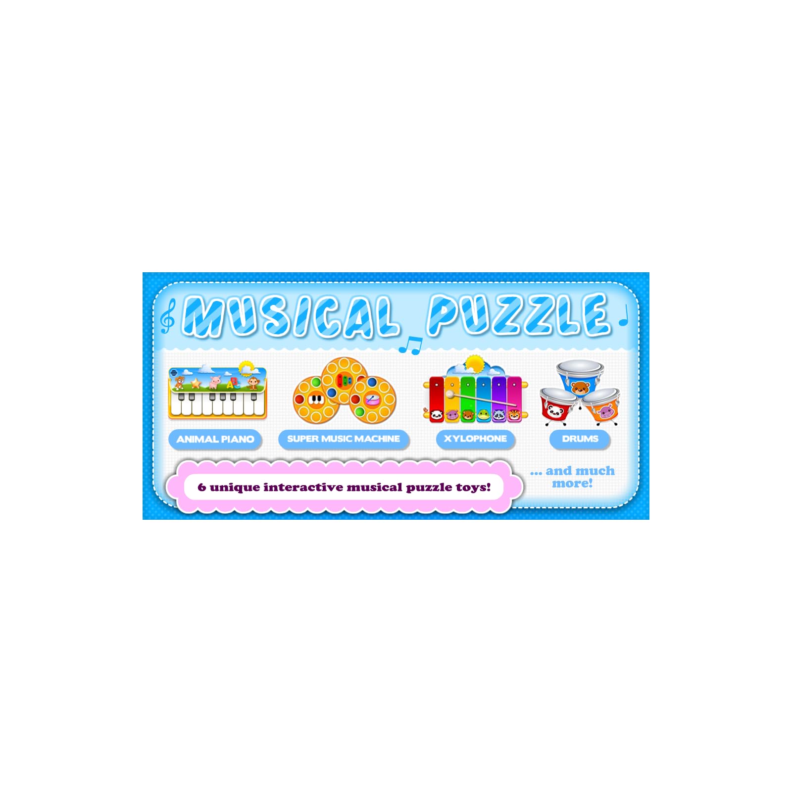 Abby Monkey® Kids Musical Puzzle Interactive Learning Game: Play & Sing ...