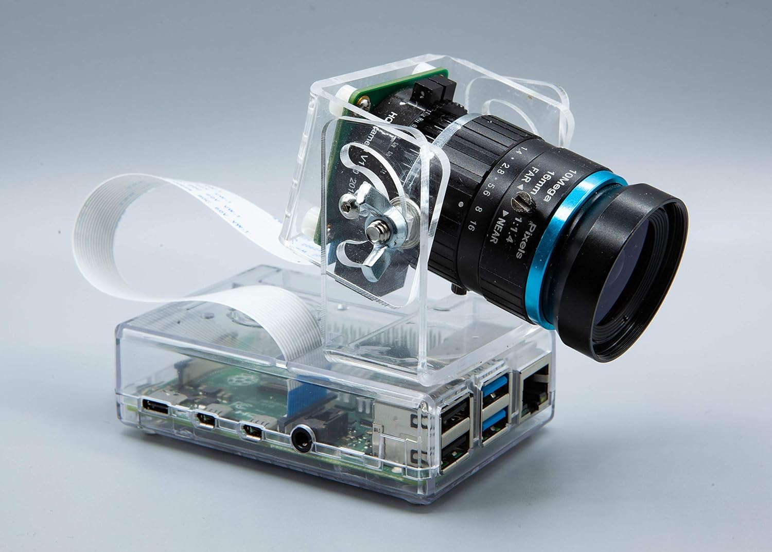 Amazon.com: Universal Tilt-Adjustable Mount for Raspberry Pi HQ Camera ...