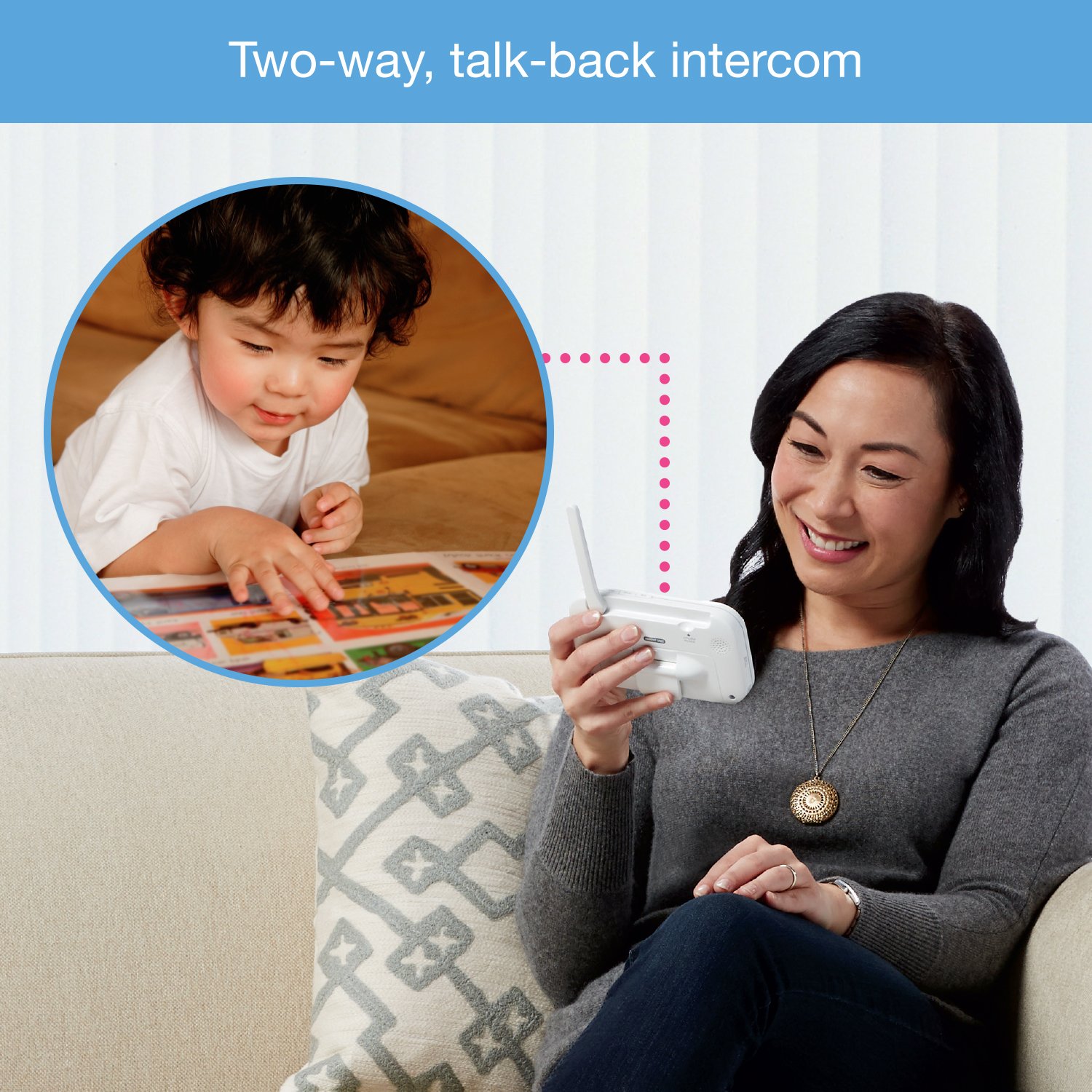 VTech VM343 Video Baby Monitor with Automatic Infrared Night Vision ...