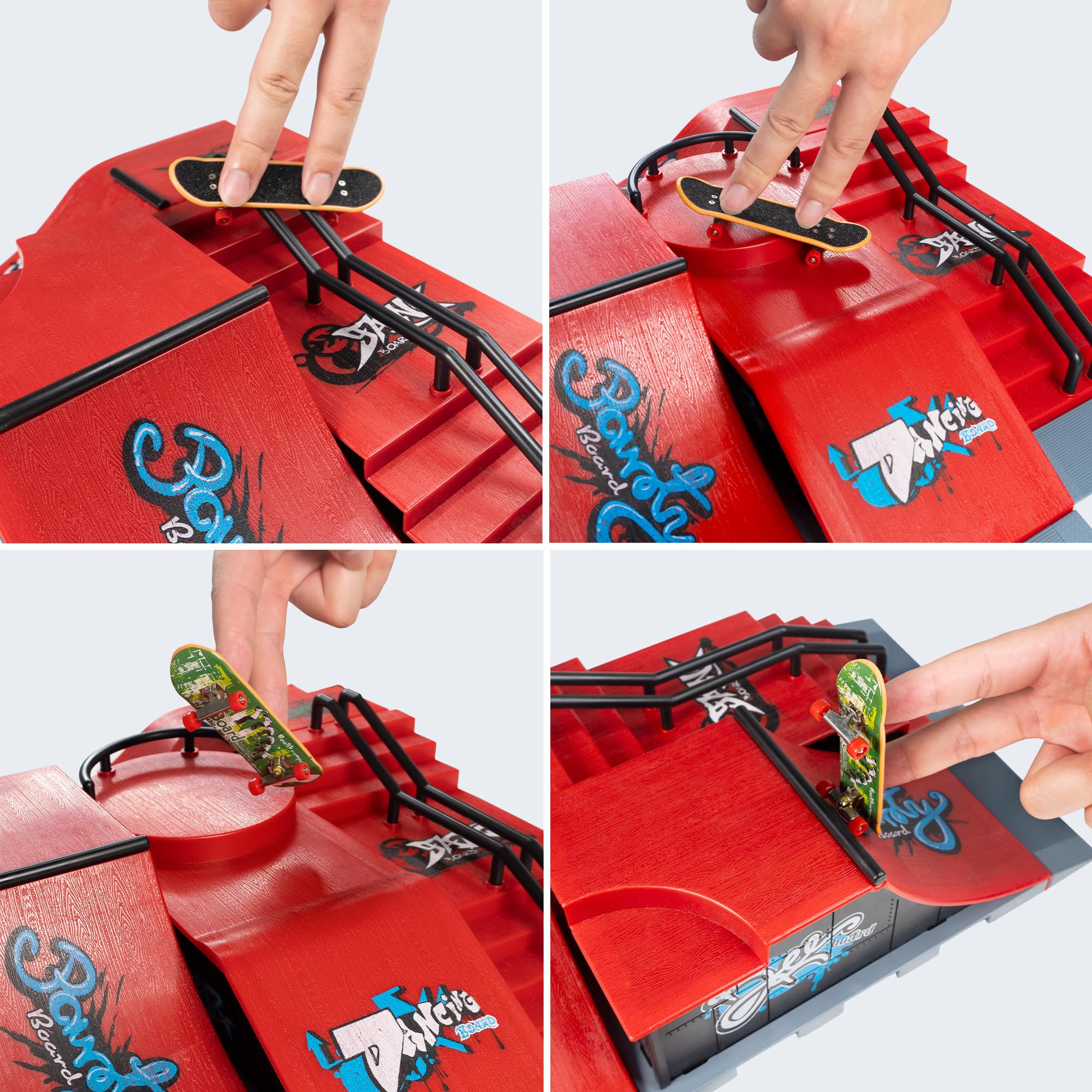 Mua 2024 Deck Finger Skateboard Park for Kids,DIY Mini Fingerboard ...