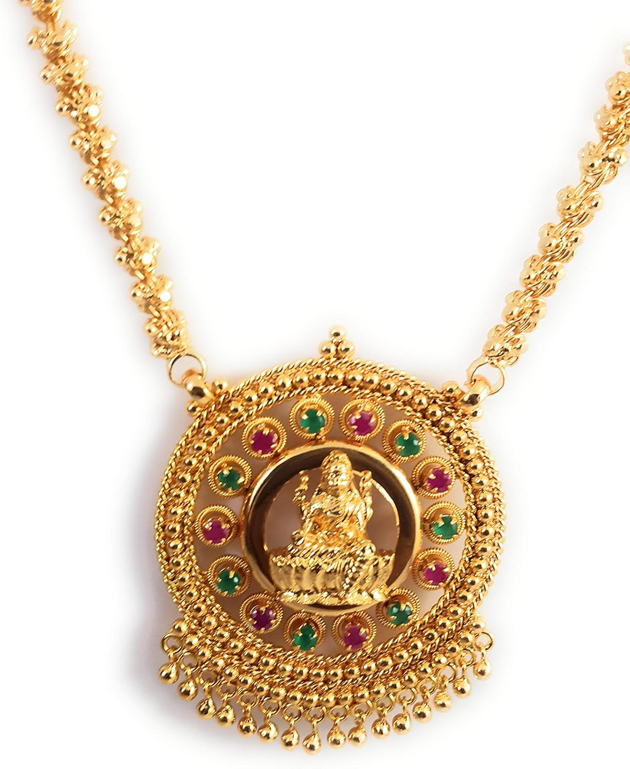 Buy AFJ GOLD Copper Gold Plated American Diamond Chain for Women ...