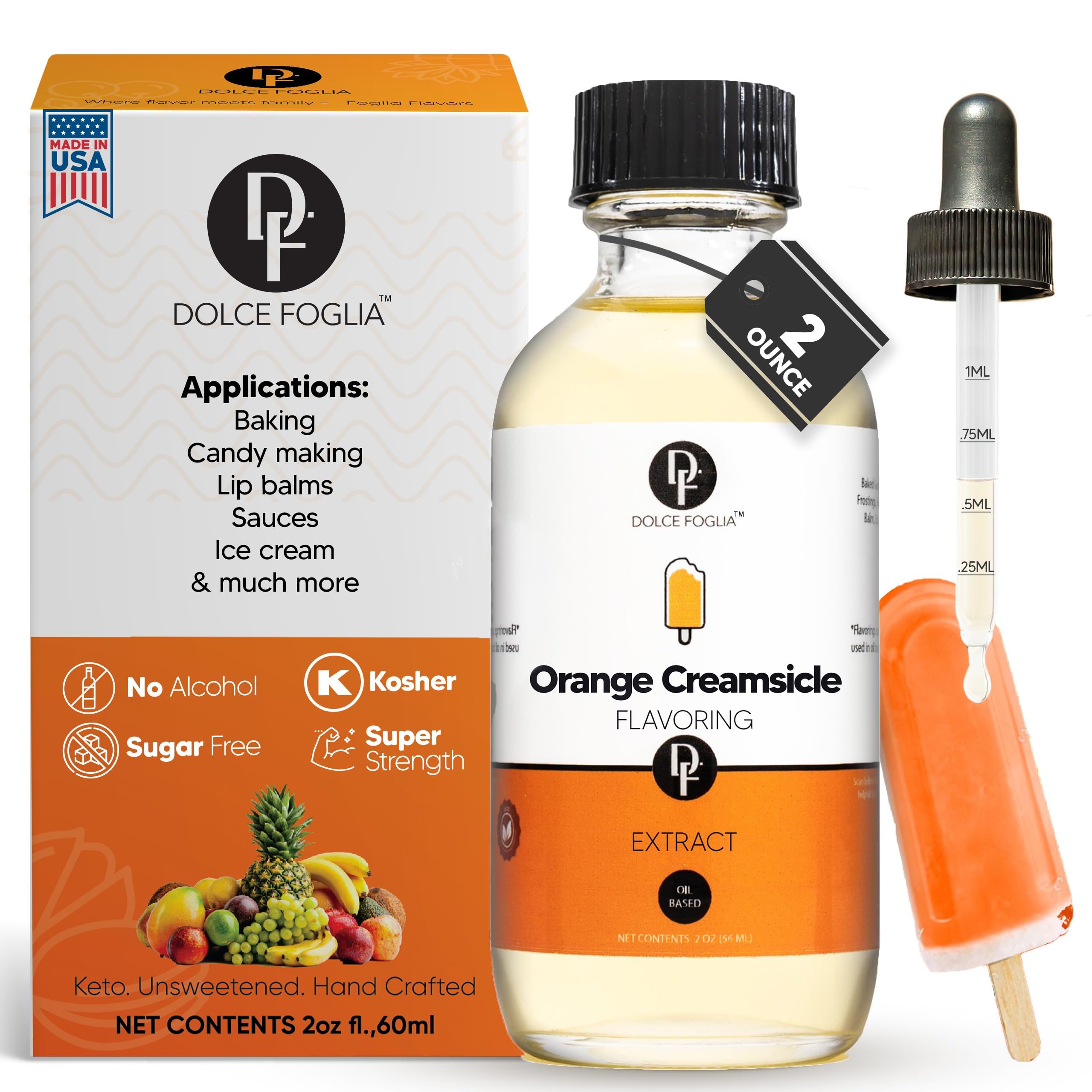 Mua Dolce Foglia Orange Creamsicle Extract - 2 Ounce Oil-Soluble ...