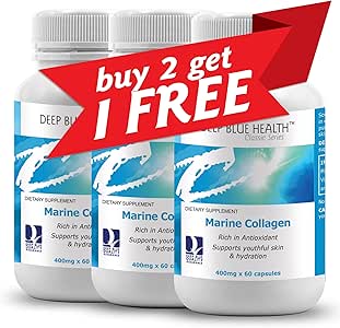 Amazon.com: Deep Blue Health Classic Marine Collagen 400mg - Buy 2 ...