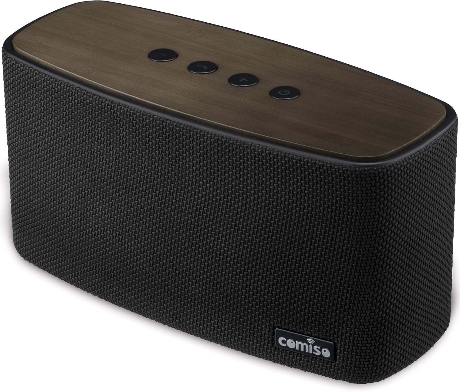 Amazon.com: COMISO 30W Bluetooth Speakers with Super Bass, Bamboo Wood ...