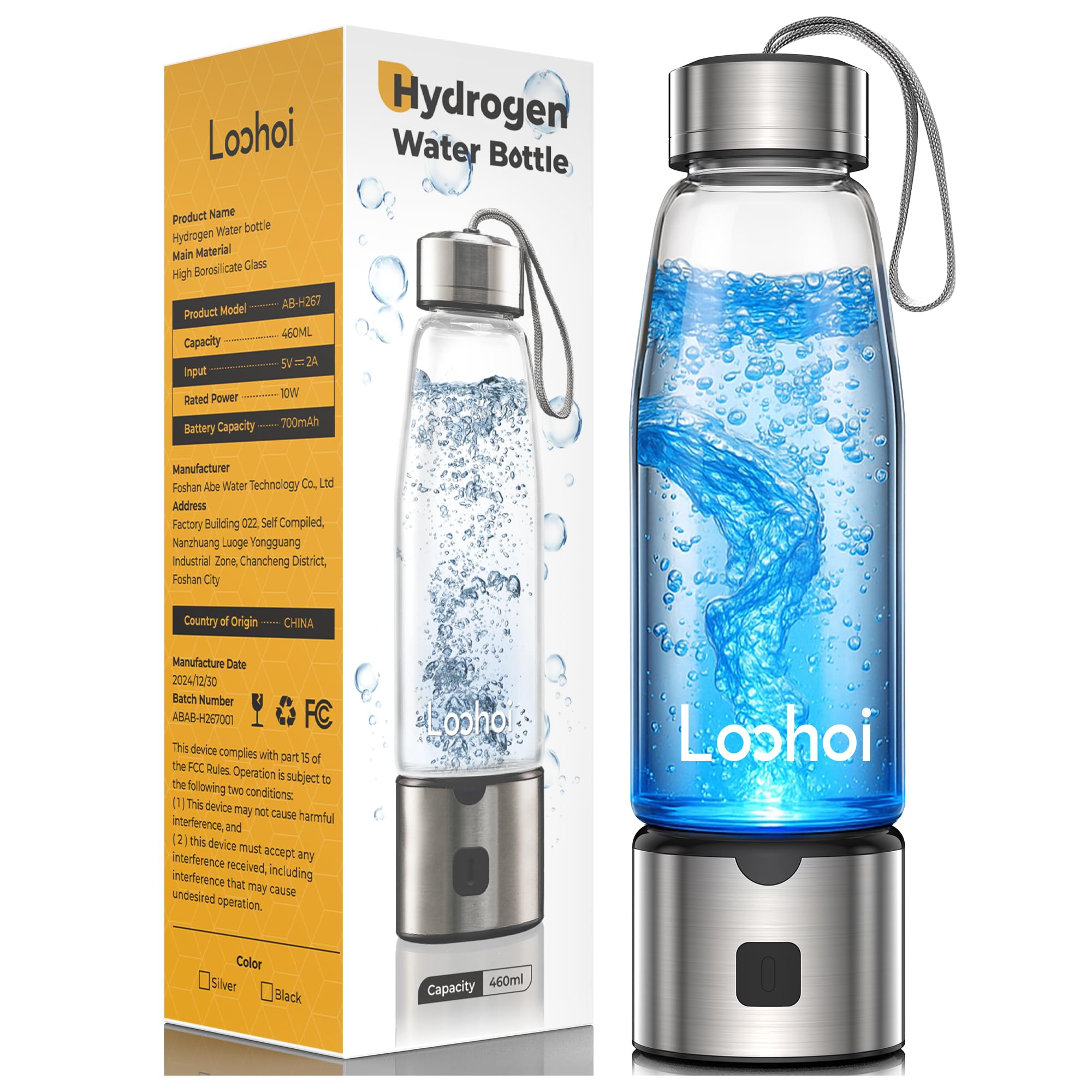 LOOHOI Hydrogen Water Bottle-2025 New Upgraded Hydrogen Water Generator ...