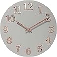 Amazon.com: Infinity Instruments Vogue, Modern Matte Finish Open Face Wall Clock, Stunning Easy ...