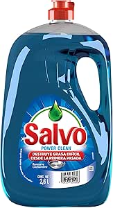 Salvo Power Clean Lavatrastos Líquido, 2.6 l: Amazon.com.mx: Salud ...